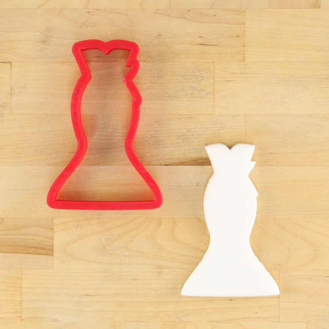 Slender Dress Wedding Cookie Cutter | Prom Dress Cookie Cutter | Bridal ...