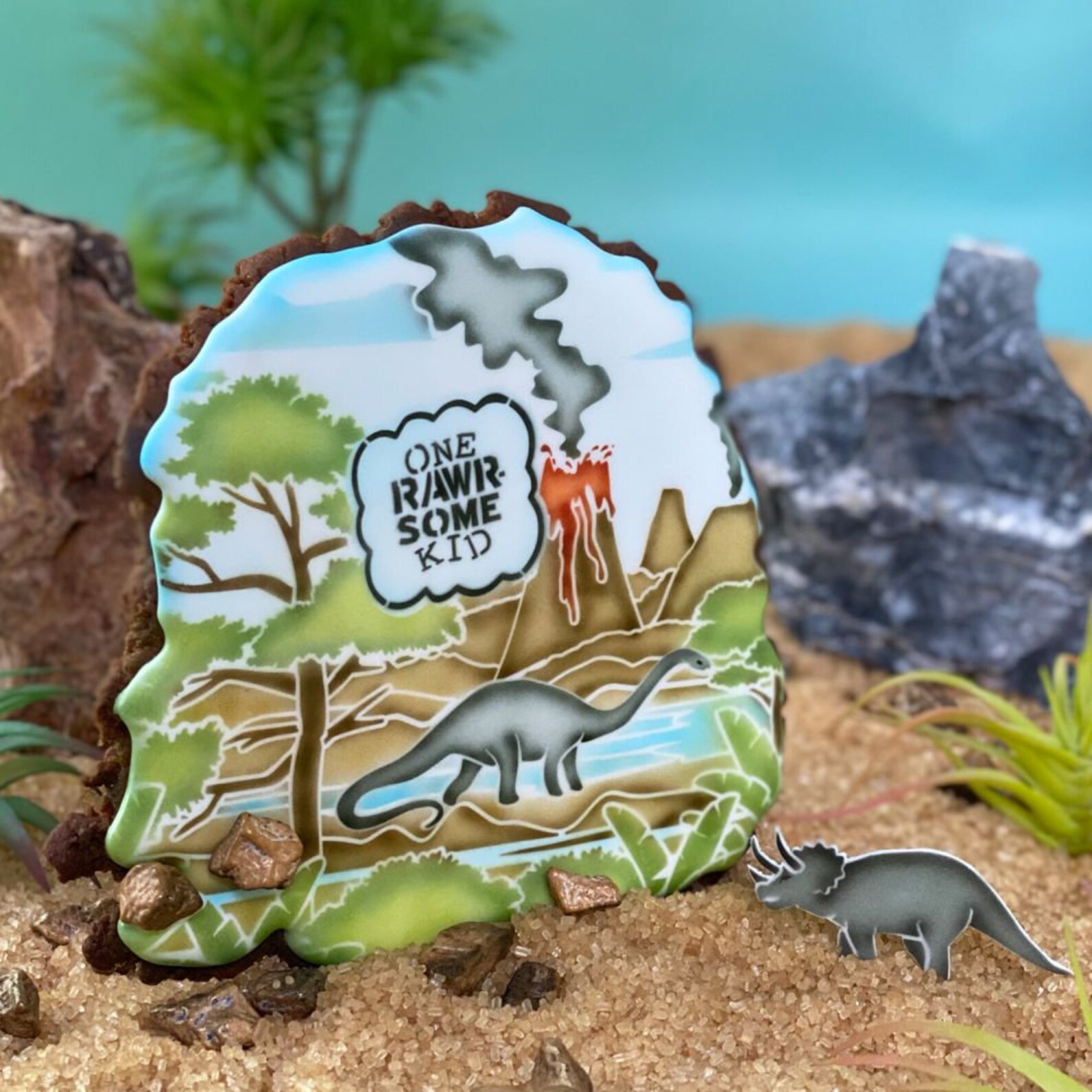 Chomp Stomp Roar Dynamic Duos Cookie Stencil Set Cookie - Etsy