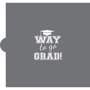 Way to Go Grad Cookie Stencil | Graduation Cookie Stencil | DIY Grad ...