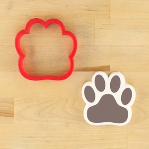 Paw Print Cookie Stencil and Cutter | Paw Print Cookies | Paw Shaped ...