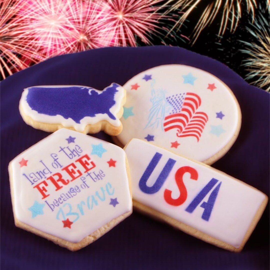 USA Cookie Stencil | USA Shape Cookie Cutter | Patriotic Cookies | 4th ...