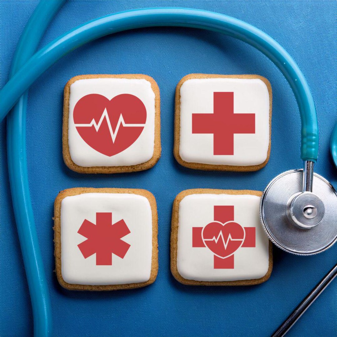 Medical Symbols Cookie Stencil Set | Nurse Appreciation Stencil ...