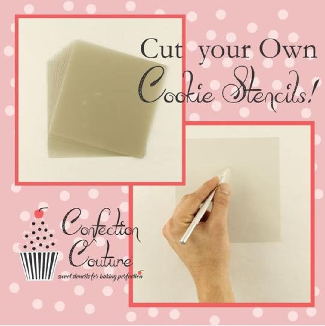 Cut-your-own Stencil Material DIY Cookie Stencil DIY Craft Stencil Make Your Own Stencil 4mil ...