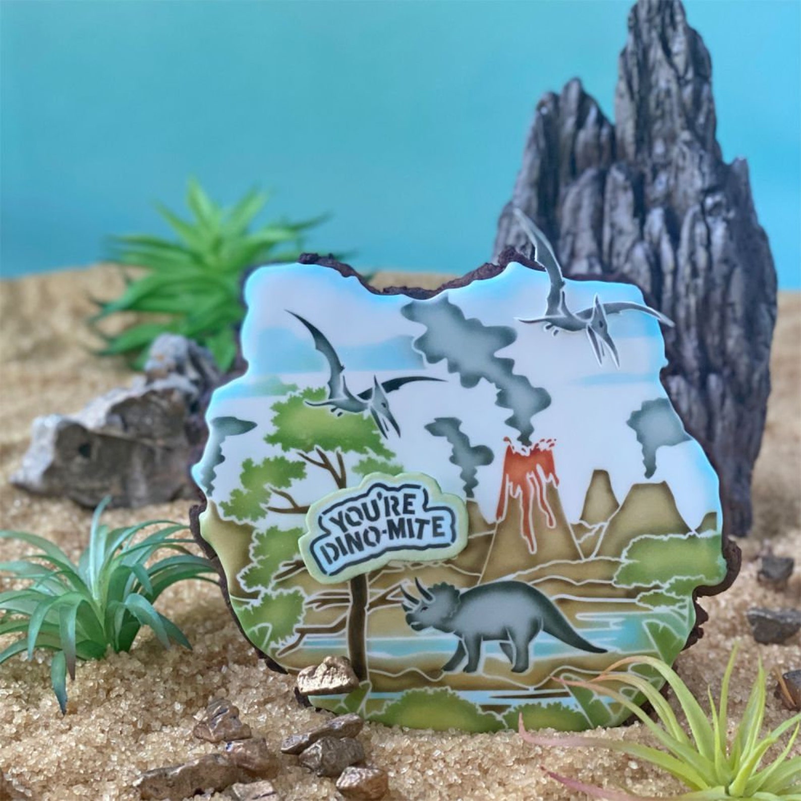 Chomp Stomp Roar Dynamic Duos Cookie Stencil Set Cookie - Etsy