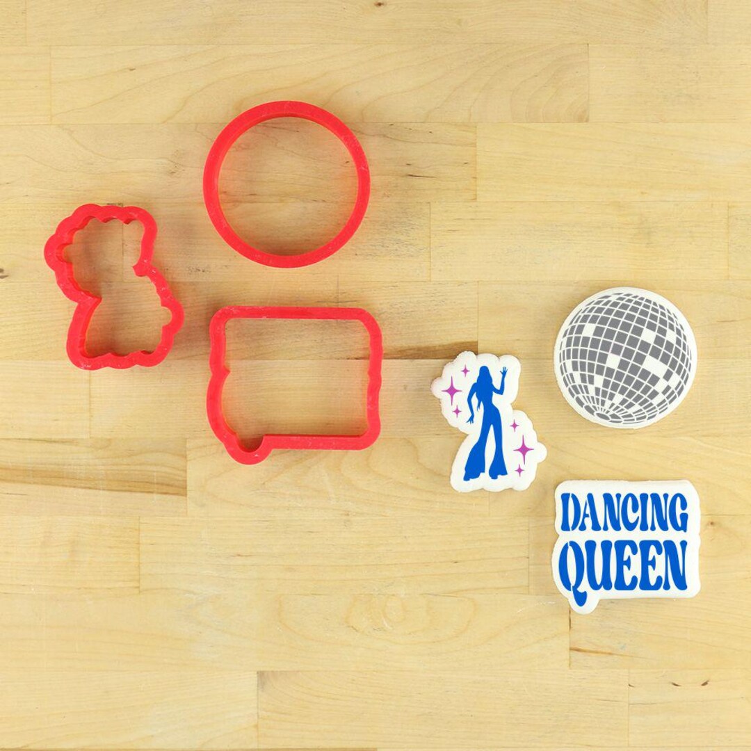 Disco Cookie Stencil Set | Dancing Queen, Ball, Dancer | Confection ...