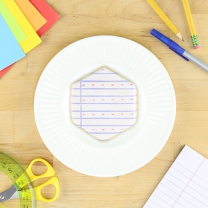 Notebook Paper Cookie Stencil Background Cookie Stencil Cake Stencil ...