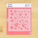 Whimsy Hearts Cookie Stencil - Etsy