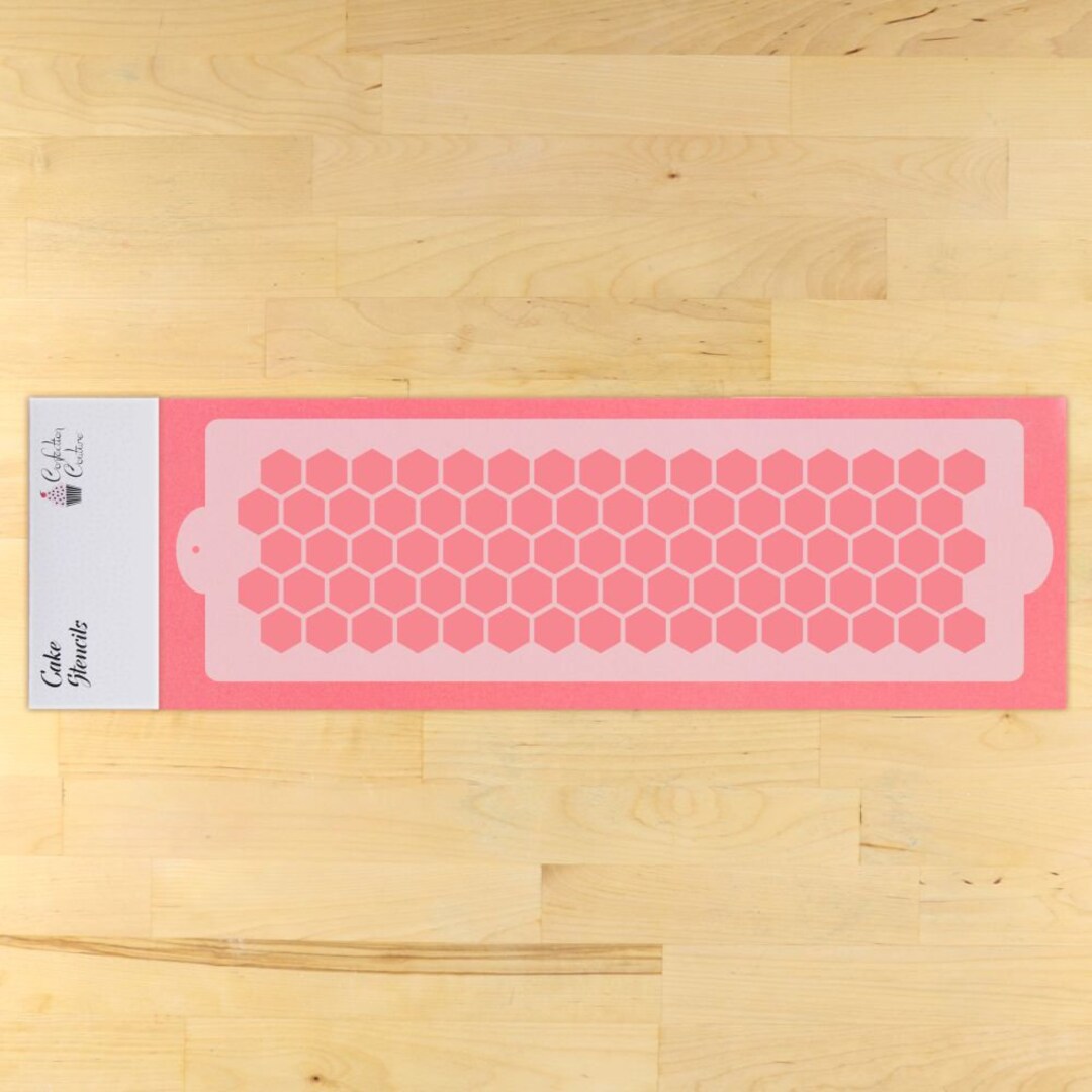 Honeycomb Cake Side Stencil | Cake Stencil | Bread Stencil | DIY ...