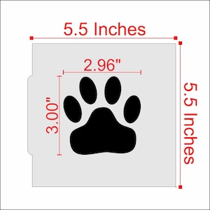 Paw Print Cookie Stencil and Cutter | Paw Print Cookies | Paw Shaped ...