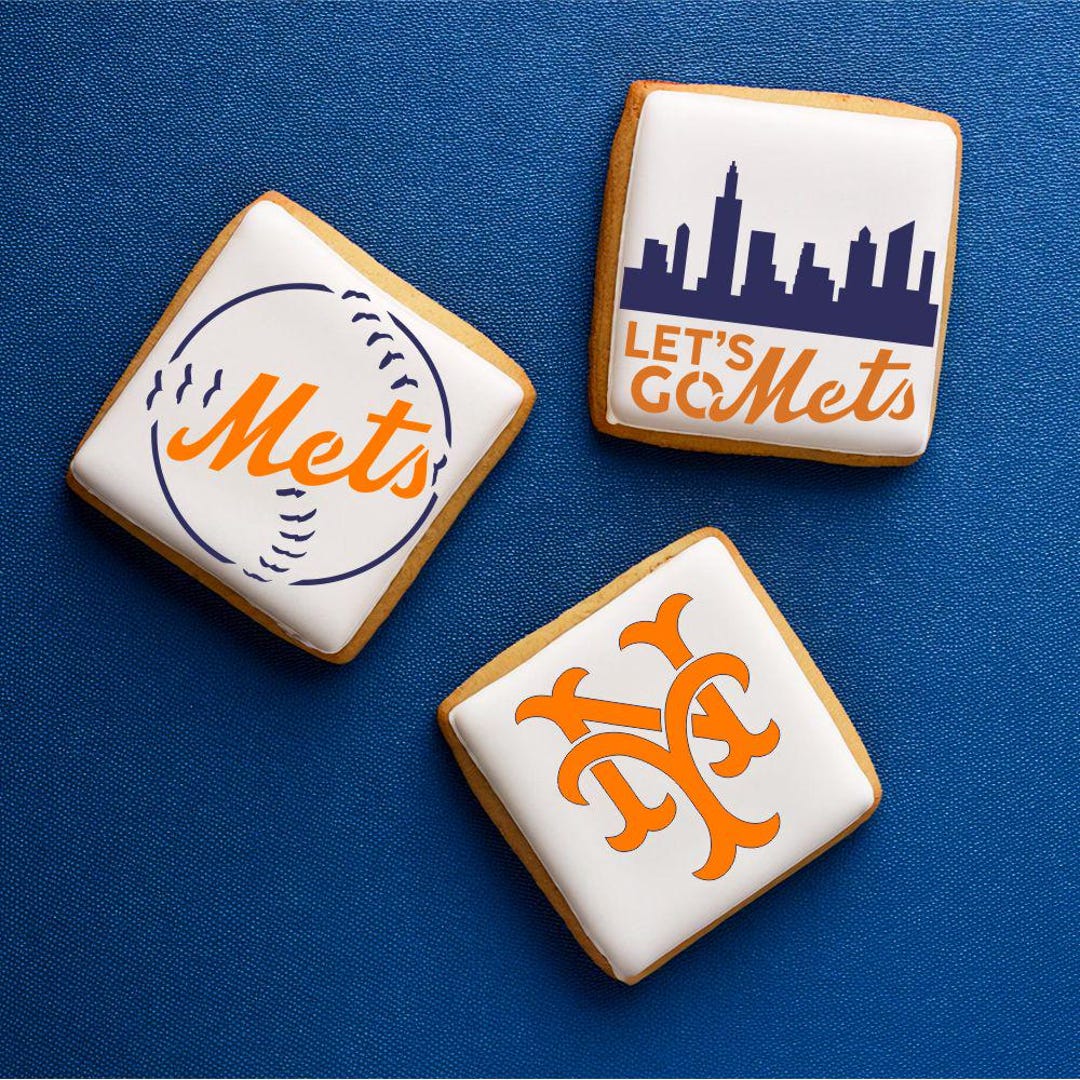Amazing Mets Cookie Stencil Set NY Mets Cookie Stencils Baseball ...