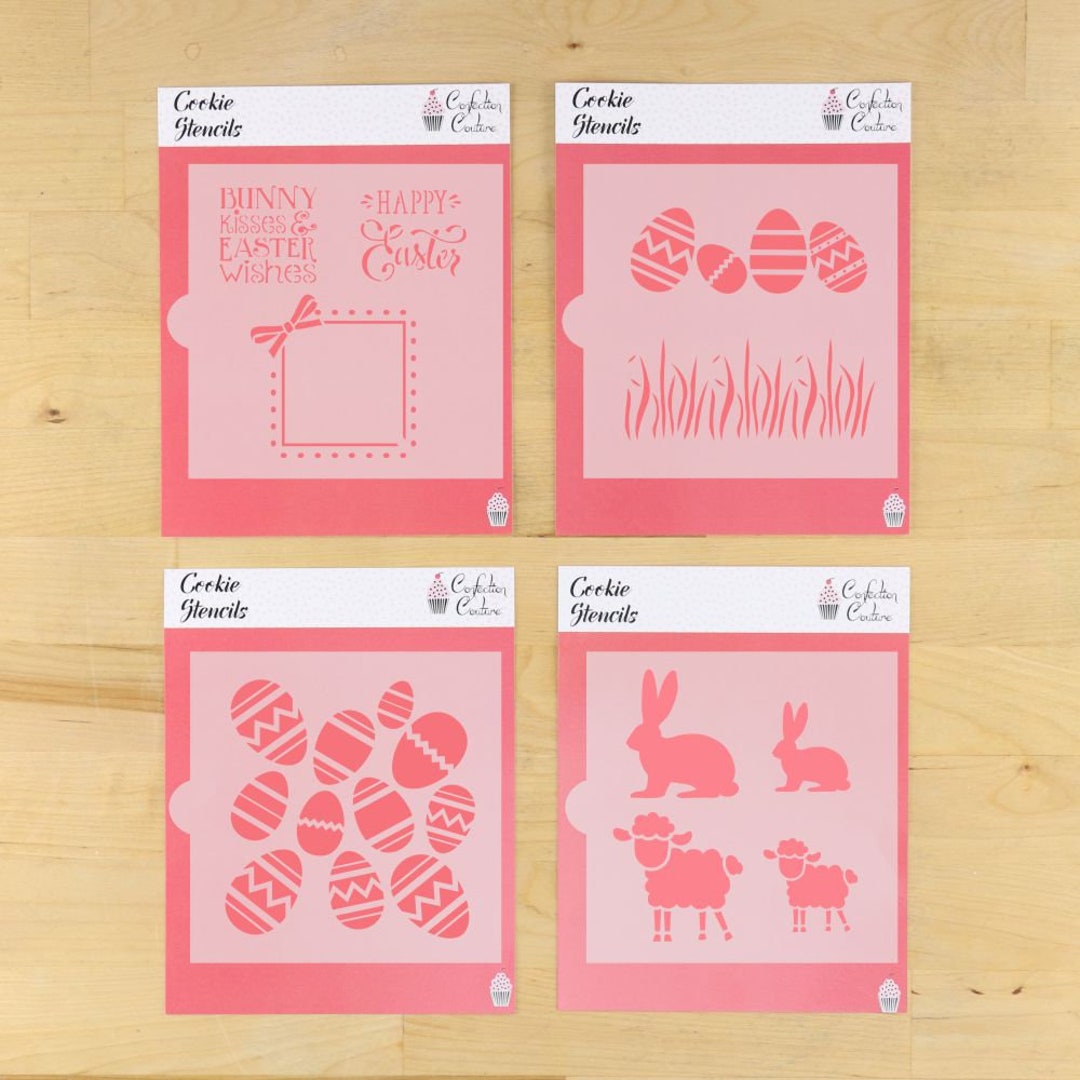 Easter Cookie Stencil Value Bundle Easter Cookie Stencil Easter Craft ...