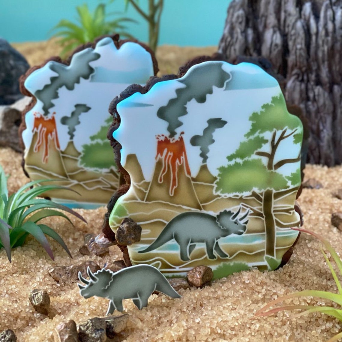 Chomp Stomp Roar Dynamic Duos Cookie Stencil Set - Etsy