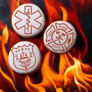 First Responders Cookie Stencil Set by Designer Stencils | Appreciation ...