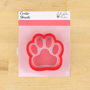 Paw Print Cookie Stencil and Cutter | Paw Print Cookies | Paw Shaped ...
