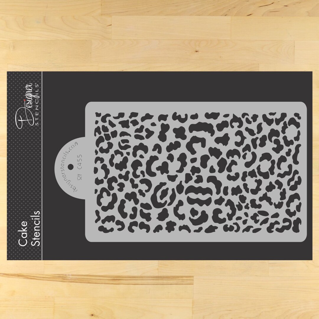 Leopard Skin Cake Stencil Sides by Designer Stencils | Animal Print ...