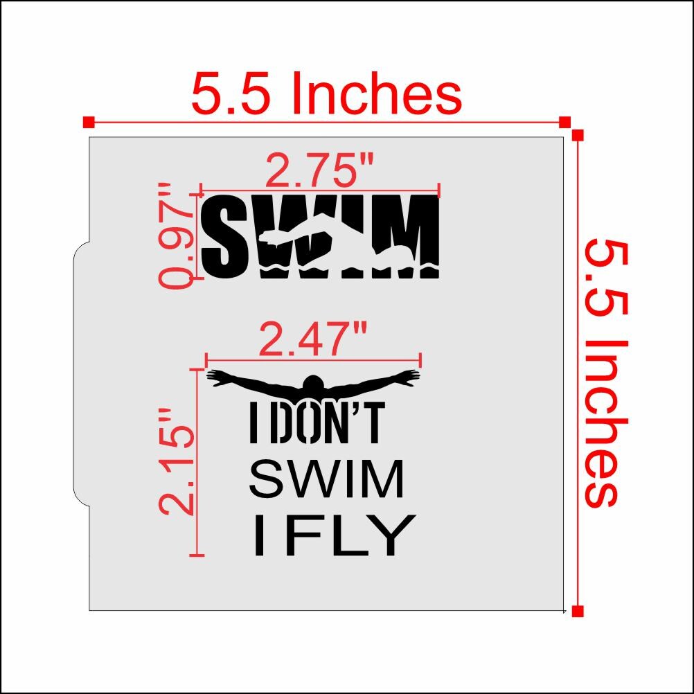 Swimming Cookie Stencil | Swimmer Cookie Stencil | Swim Meet Cookie ...