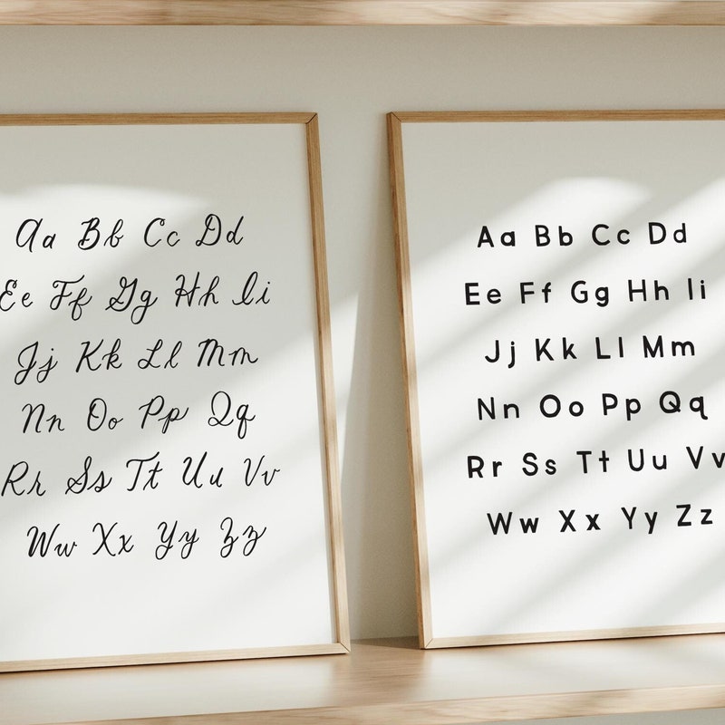 Cursive Alphabet - Etsy