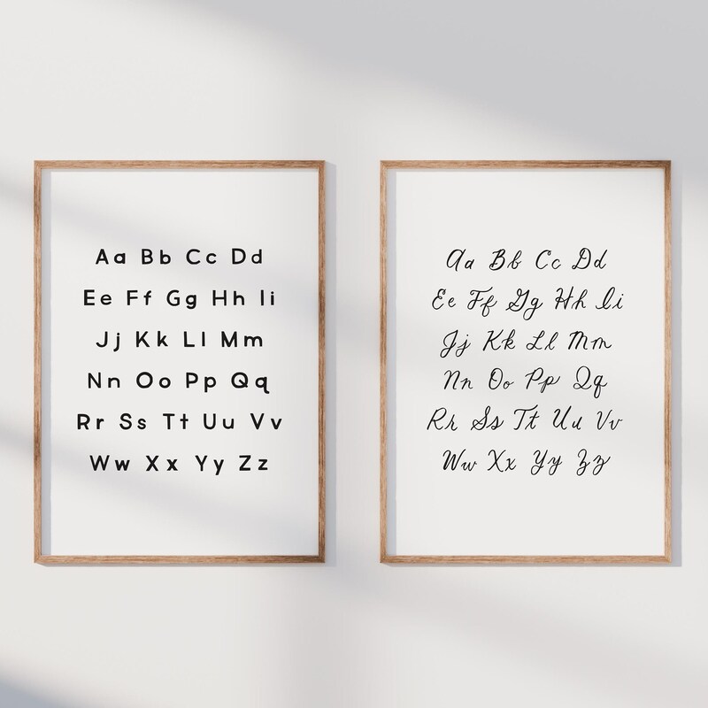 Cursive Alphabet - Etsy