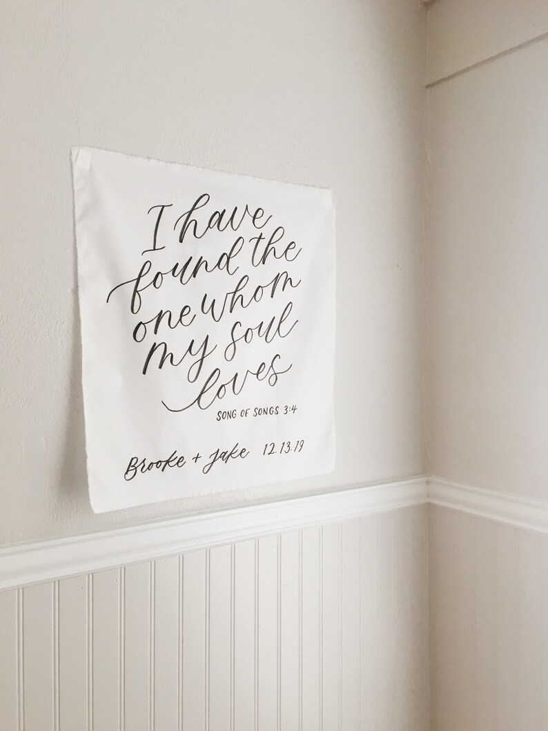 Custom Wedding Tapestry Wedding Sign Custom Calligraphy | Etsy