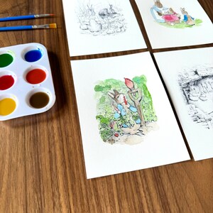 Peter Rabbit Watercolor Set, Craft Kit, Watercolor Craft for Adults and ...