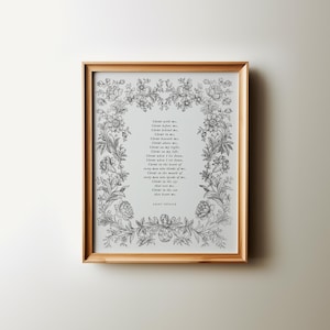 Saint Patrick's Prayer, Historical Prayer, Vintage Floral Print, Christ ...