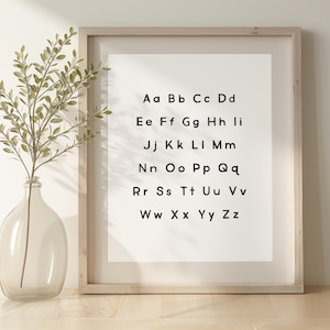 Classic Cursive Alphabet Poster, Script ABC Chart, School Room Alphabet ...