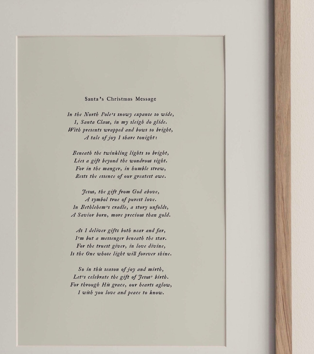 Christmas Poem, Meaning of Christmas, Christian Poem, Santa's Christmas ...