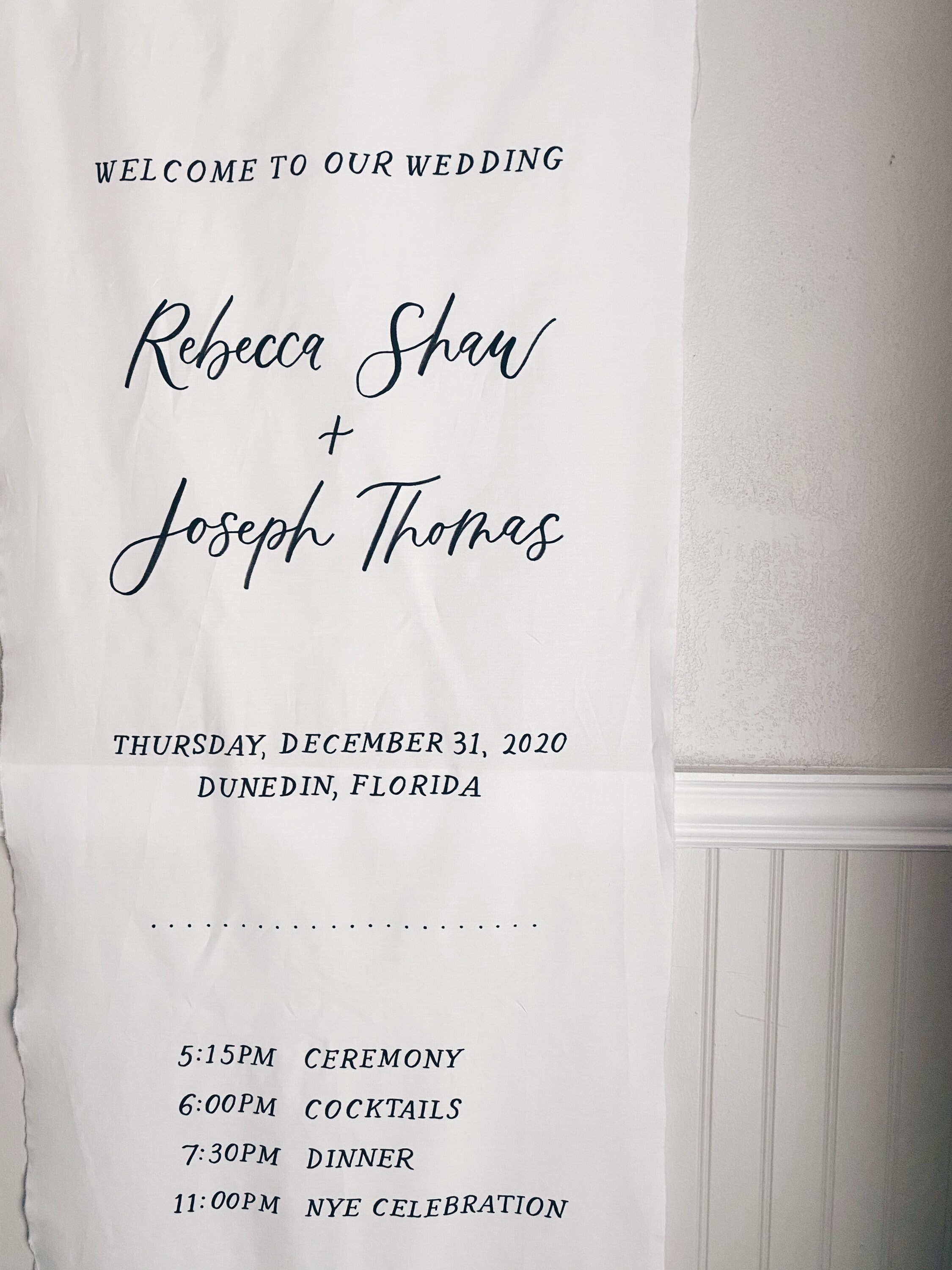 Custom Wedding Sign With Floral Detail Hand Painted Wedding | Etsy