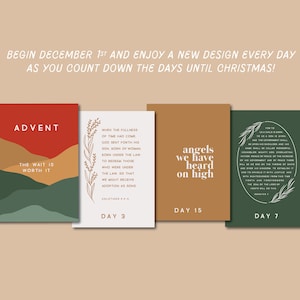 Advent Scripture Printable Cards, Bible Verse Cards for Christmas ...