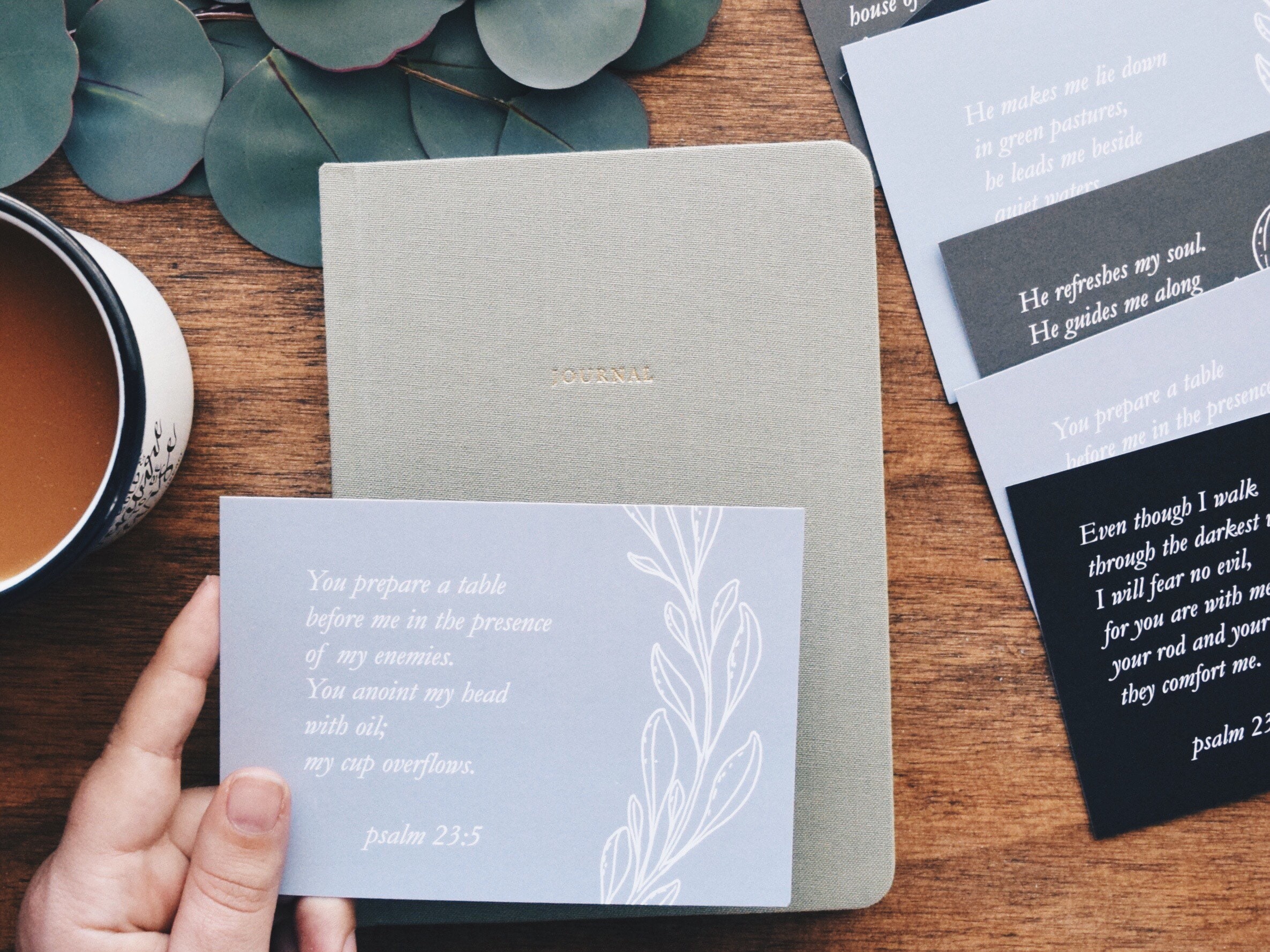 Bible Verse Cards Psalm 23 Bible Verse Set Scripture Memory - Etsy