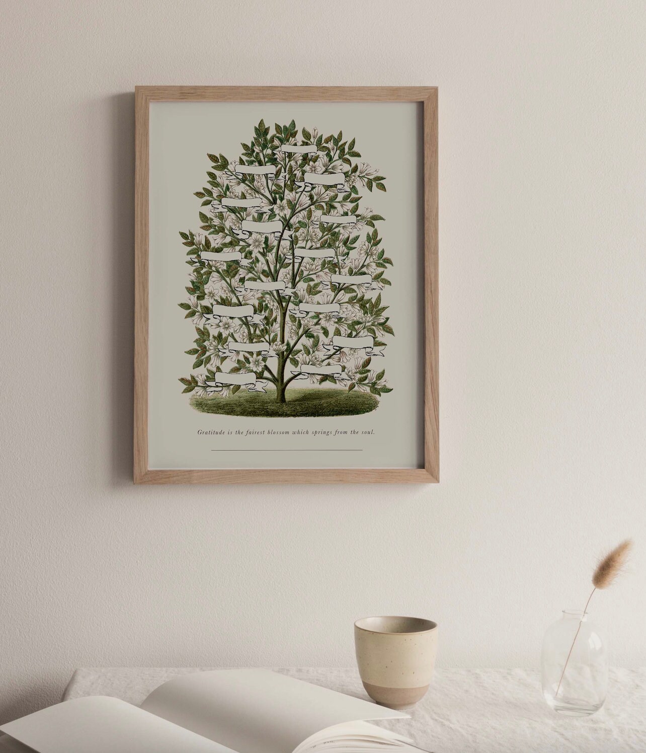 Gratitude Tree Printable Art, Fall Download Art Project, Thanksgiving ...