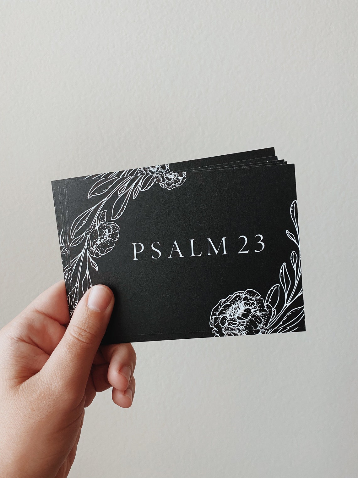 Bible Verse Cards Psalm 23 Bible Verse Set Scripture Memory - Etsy