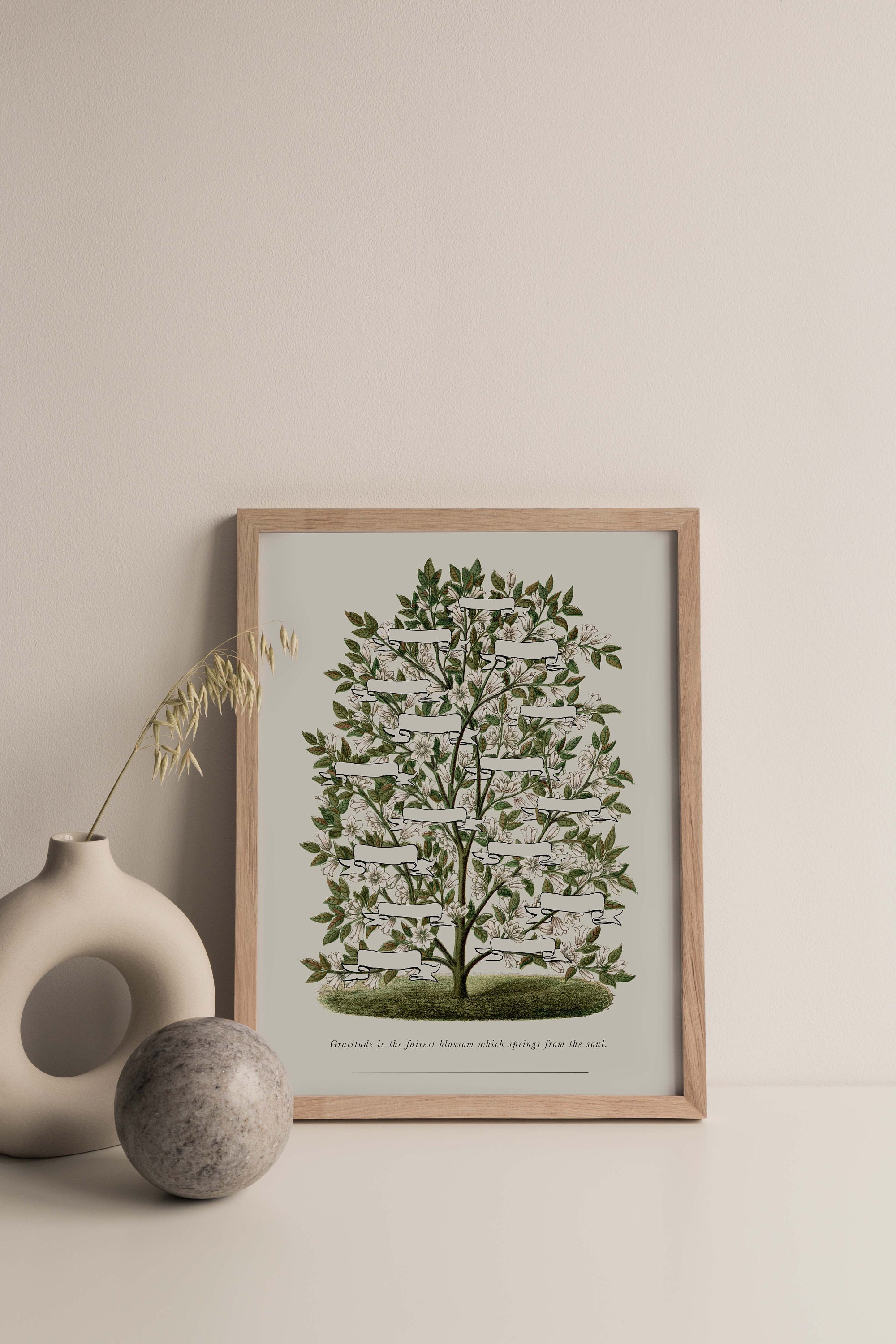 Gratitude Tree Printable Art, Fall Download Art Project, Thanksgiving ...