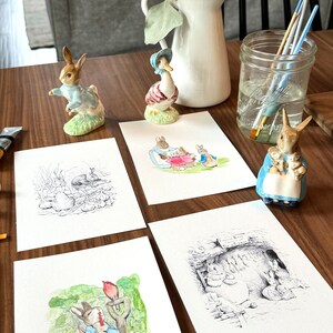 Peter Rabbit Watercolor Set, Craft Kit, Watercolor Craft for Adults and ...