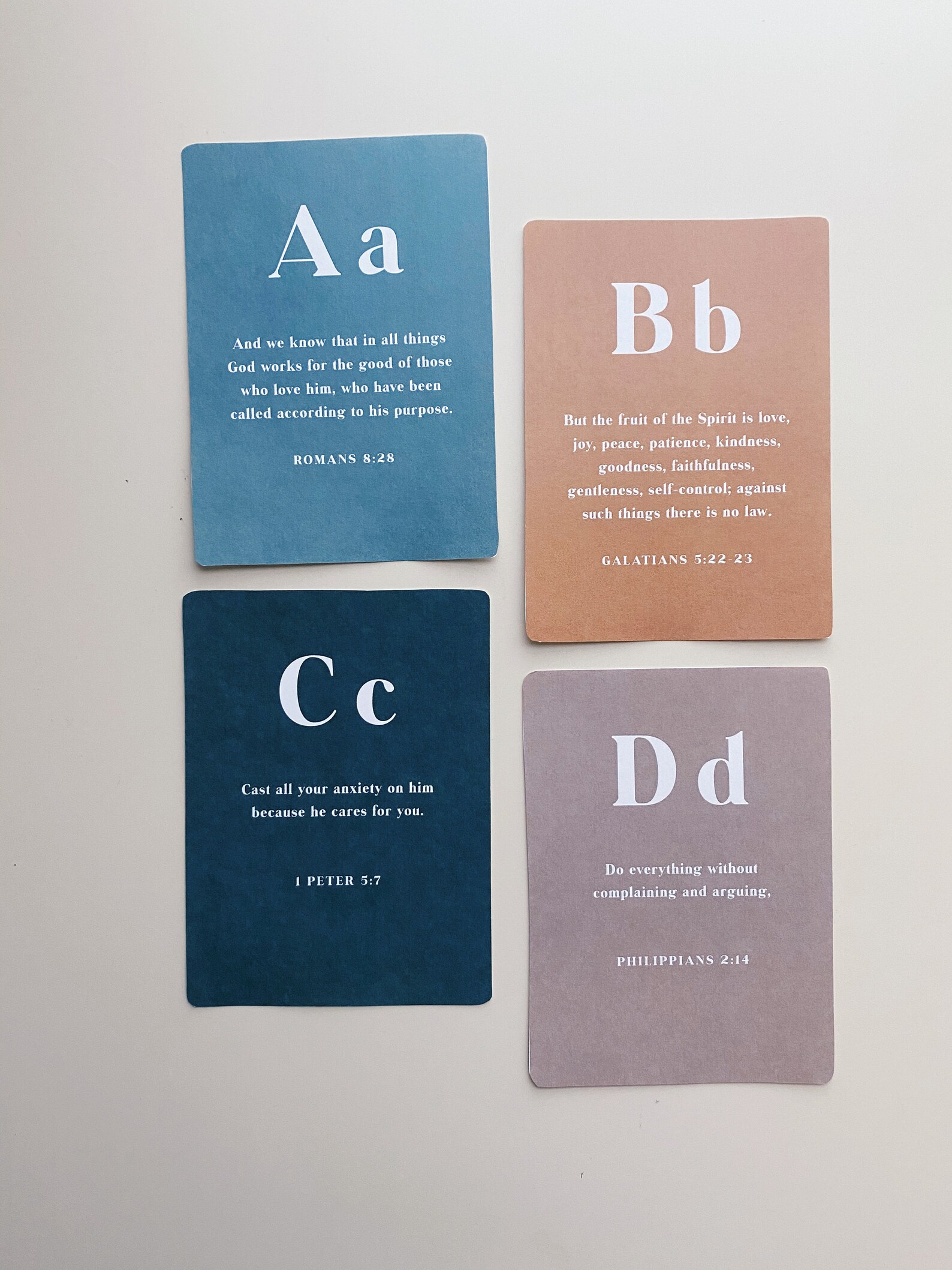 Alphabet Scripture Cards Printable Bible Verse Cards Bible - Etsy