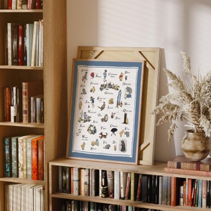 Winnie the Pooh ABC Poster, Alphabet Wall Decor, Original Hundred Acre ...