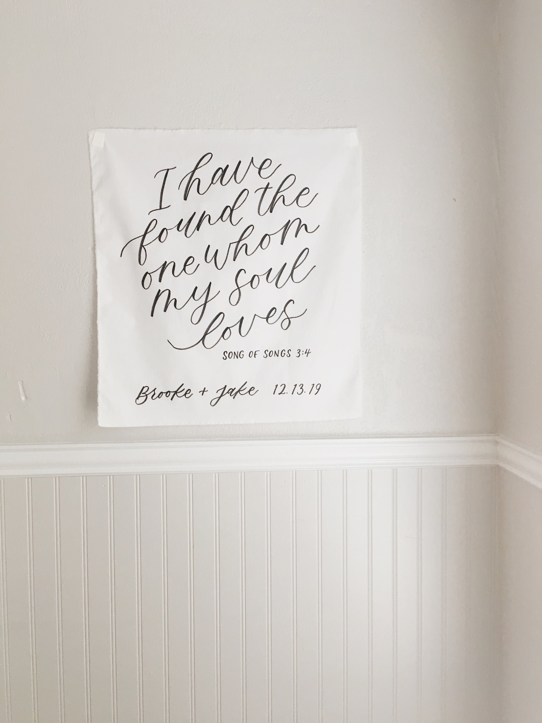 Custom Wedding Tapestry Wedding Sign Custom Calligraphy - Etsy