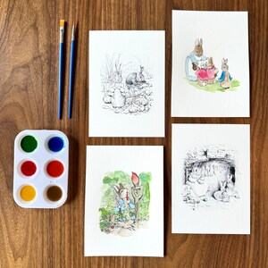 Peter Rabbit Watercolor Set, Craft Kit, Watercolor Craft for Adults and ...