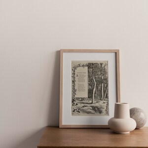 September Poem, Fall Cottagecore Print, Vintage Art, Vintage Poem - Etsy