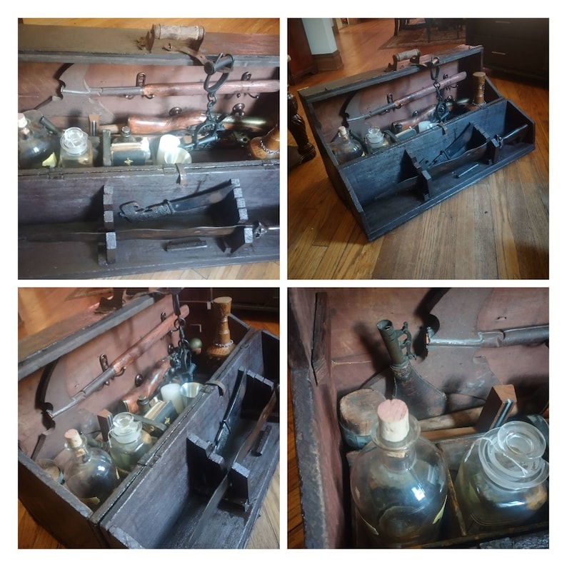 Antique Vampire Slayer Kit Huge 1800s-1900s Halloween Movie Prop Van ...