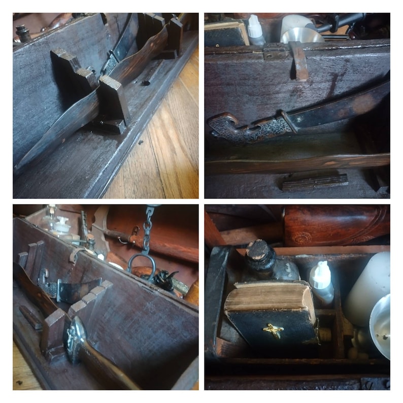 Antique Vampire Slayer Kit Huge 1800s-1900s Halloween Movie Prop Van ...