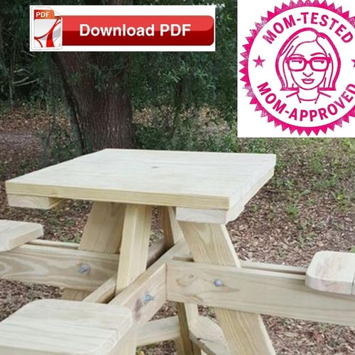 4 Seat Table Plan/high Top Table Plan/tall Picnic Tabel - Etsy Australia