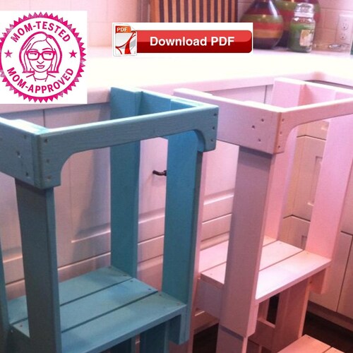 Toddler Tower Plan/toddler Stand Plan/kids Tower Plan/wood - Etsy