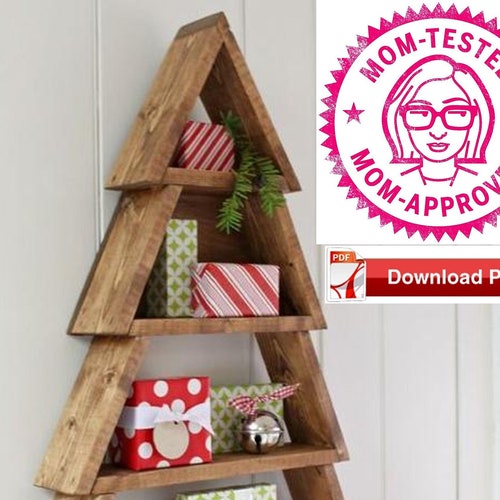 Tree Shelf Plan/barn Wood Shelf Plan/rustic Pallet Tree Shelf - Etsy Canada