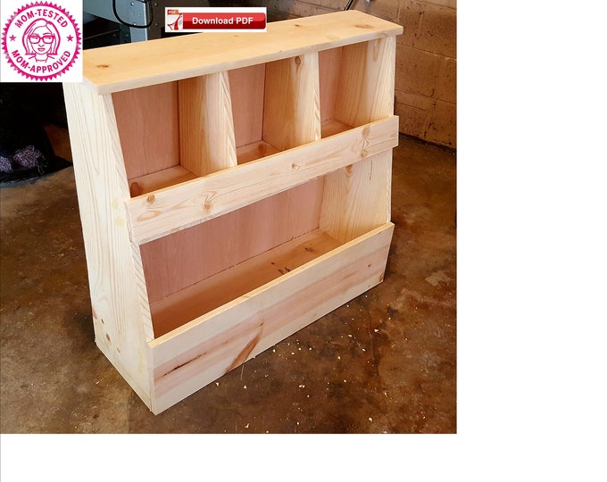 Woodworking Plans DIY 3 Storage Bins - Etsy