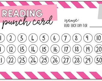 Homework Punch Card | Etsy