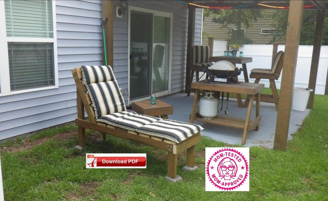 Lounger Plan/patio Lounge Plan/wood Lounge Plan/one Piece Lounge Plan ...