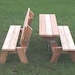 Folding Picnic Table Plan/folding Bench Plan/combo Picnic Table-bench ...