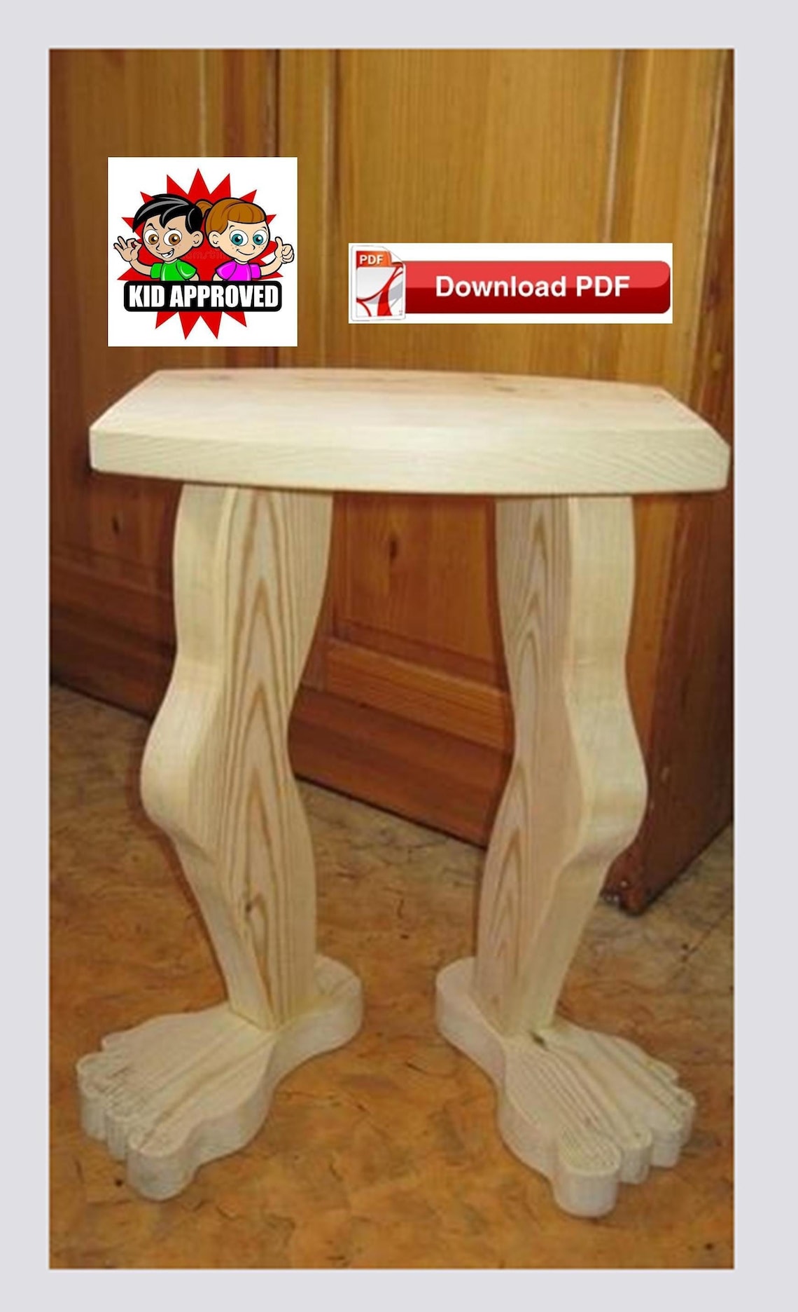 Foot Stool Plan/table Leg Plan/end Table Plan/wood End Table - Etsy