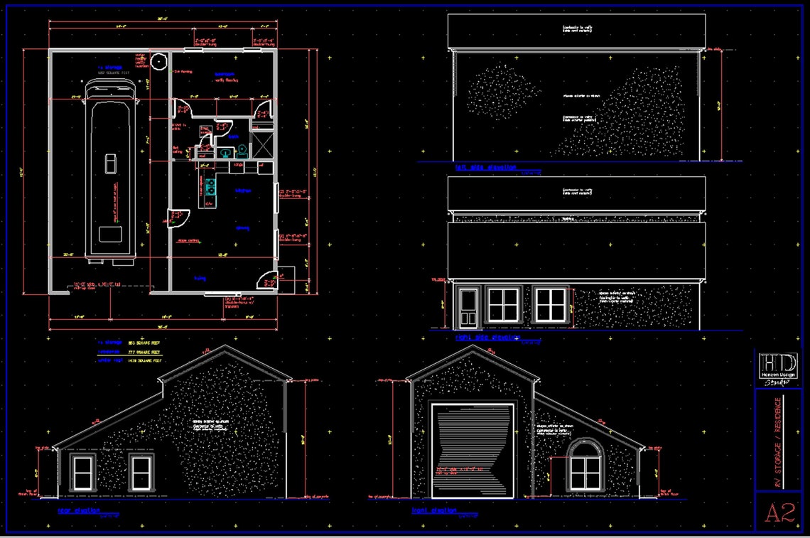 RV Barn Idea Plan/rv Storage Building Idea Plan/camper Storage - Etsy ...